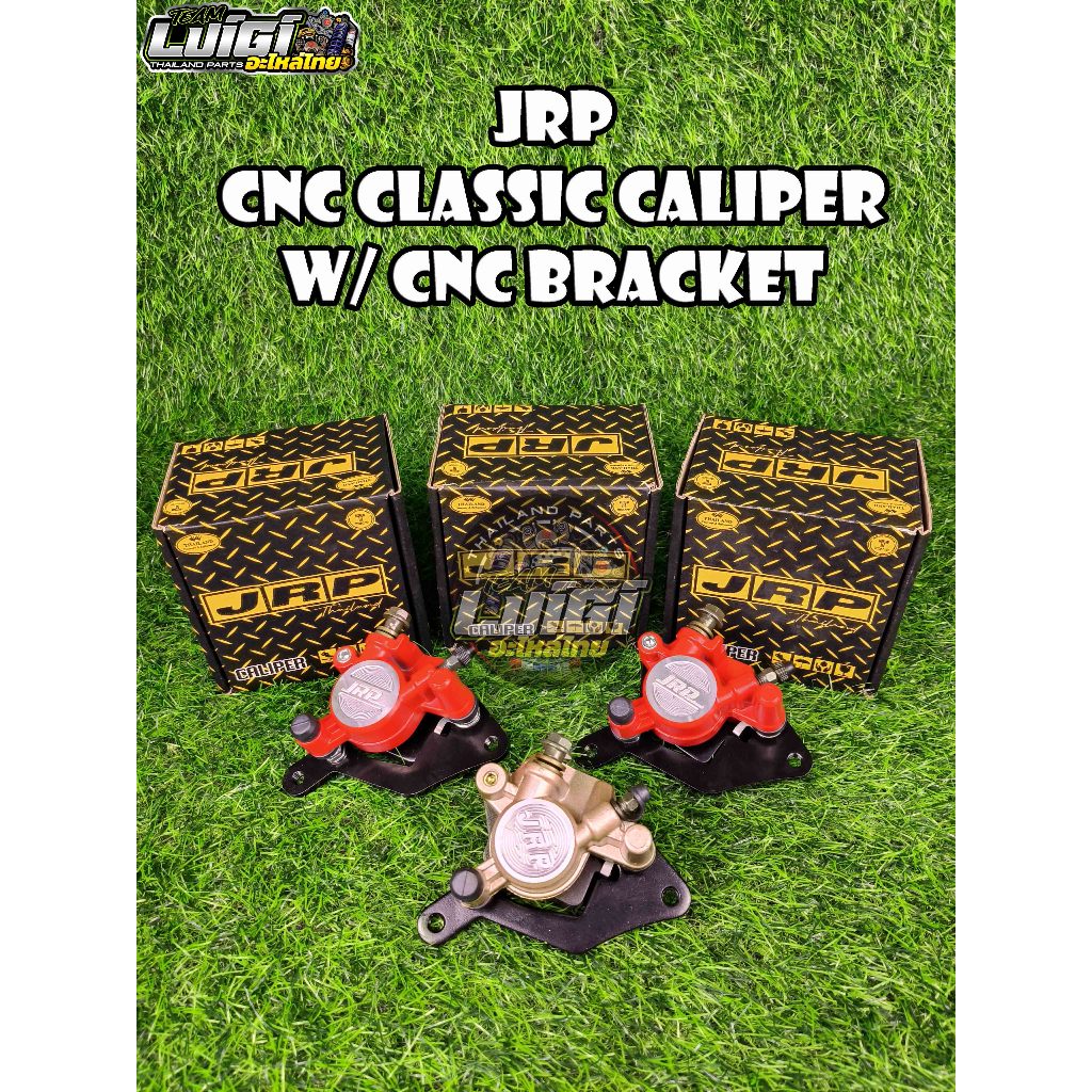 JRP CNC BRAKE CALIPER WITH CNC BRACKET EMBROID LOGO HONDA WAVE 125 MADE ...