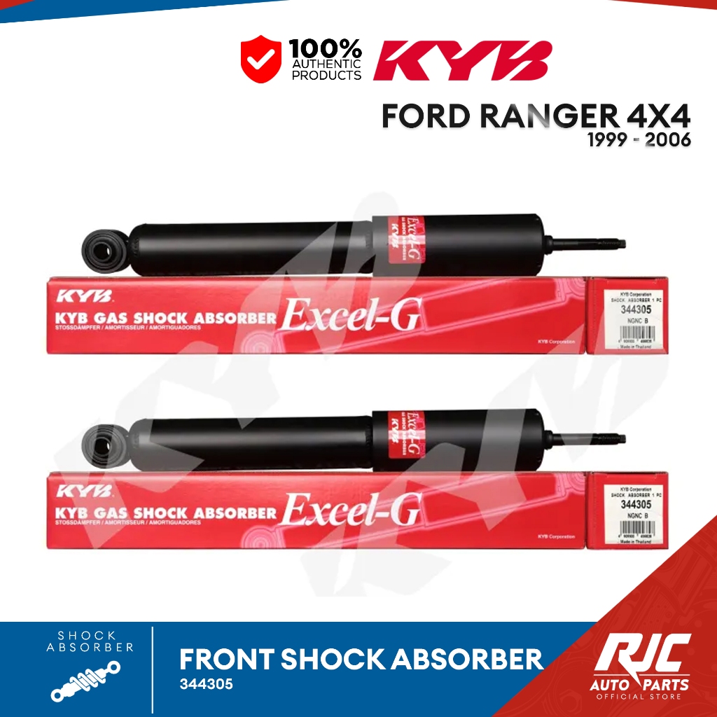 KYB SHOCK ABSORBER FORD RANGER 4X4 FRONT 1999-2006 344305 1set | Shopee ...