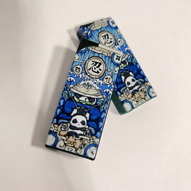 FIREFUSE Blue Panda Butane Gas Refillable Windproof Jet Lighter ...