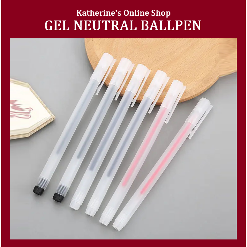 Gel Pen Ballpen Neutral Pen Black Frosted Full Needle Tube 0.5mm ...
