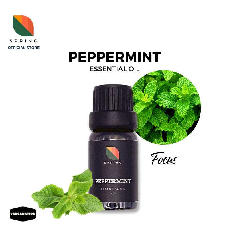 Spring Peppermint Essential Oil 100% Pure & Natural 10ml - Fragrance ...