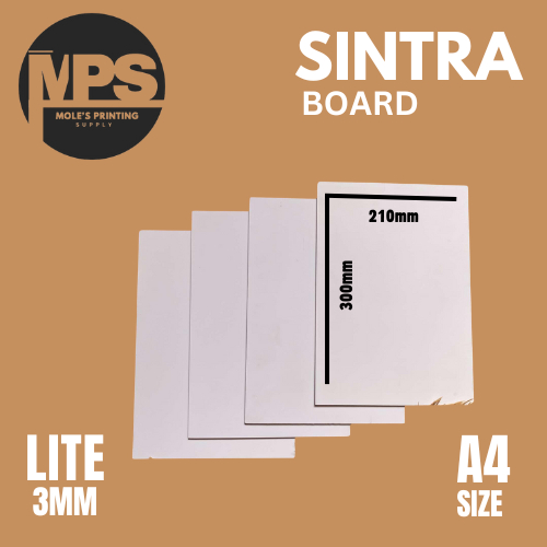 10 pcs 3mm Sintra Board White A3 / A4 / A2 / 6R Size Lite | Shopee Philippines