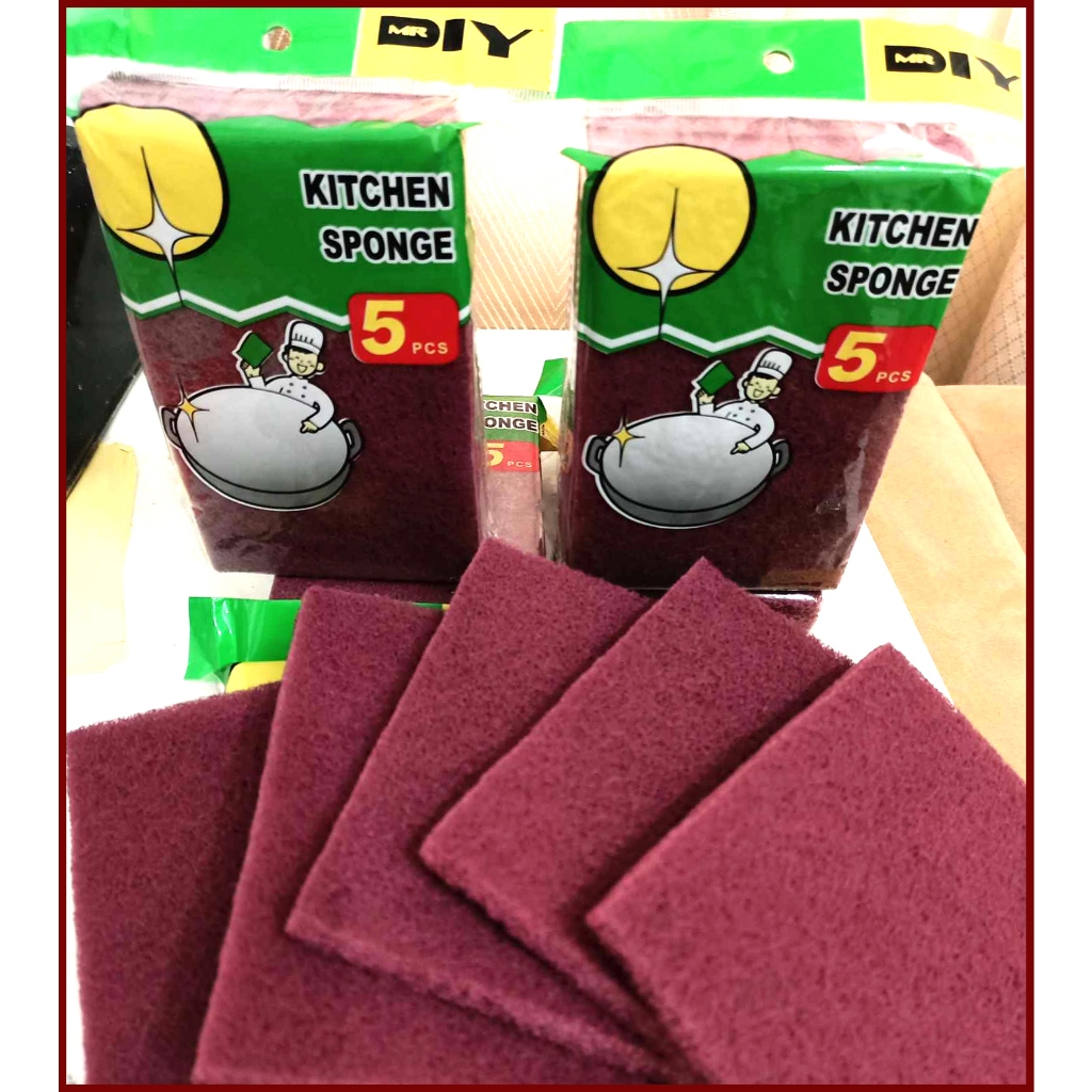 MR. DIY KITCHEN SPONGES - 5 PCS,. | Shopee Philippines