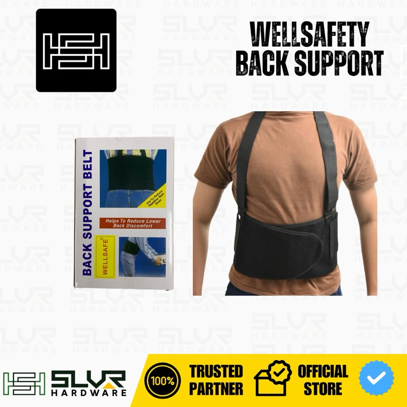 WELLSAFE Back and Lumbar Support With Adjustable Strap | Shopee Philippines