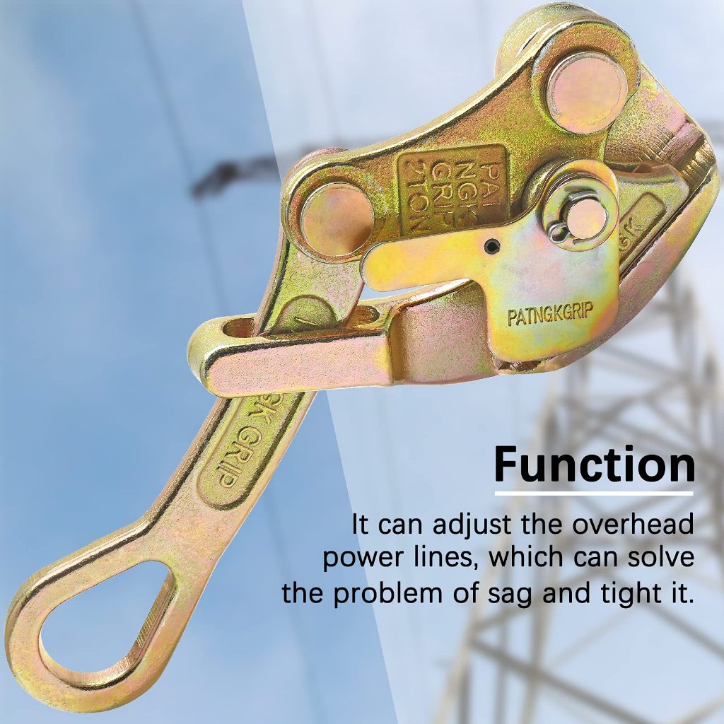 2T Insulated Wire Grip Steel Wire Rope Pulling Tightening Tool Heavy ...