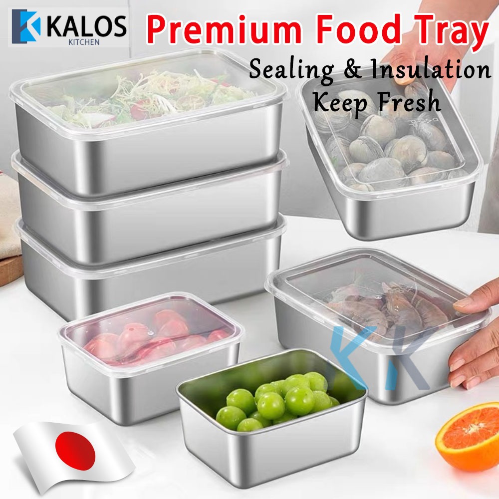 304 Stainless Steel Fresh Keeping Box With Sealed Lid Japanese Kitchen ...