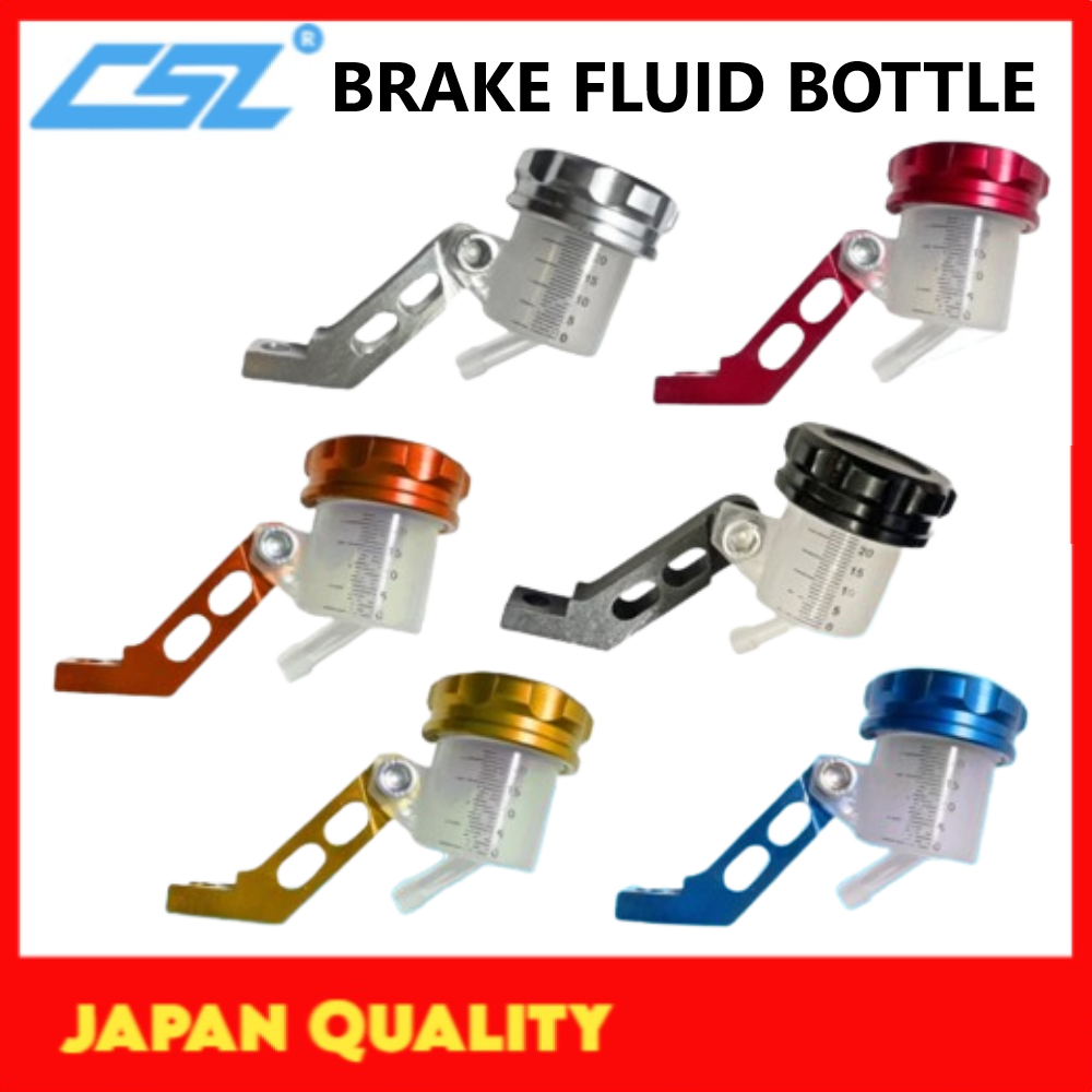 CSL CYLINDER BRAKE FLUID BOTTLE / TANK ALLOY UNIVERSAL MOTORCYCLE ...