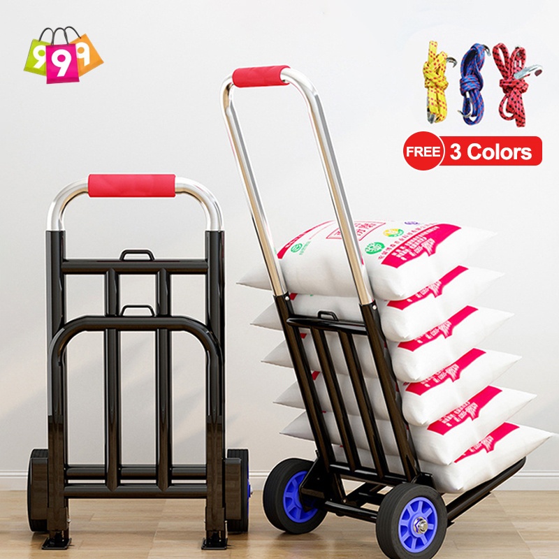 [Free 3 Ropes] Trolley Cart Multifunction Foldable Shopping Cart ...