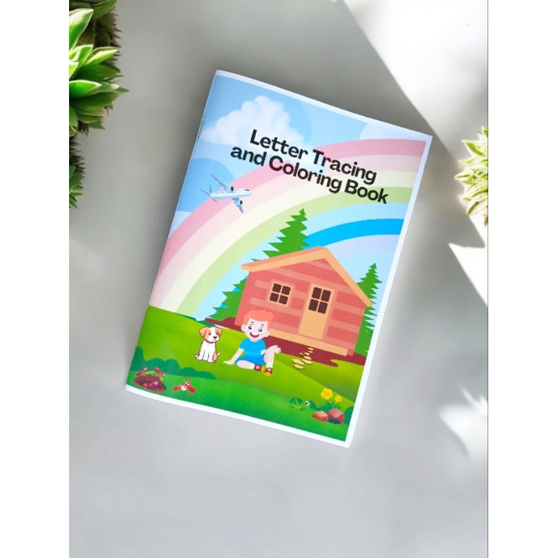 Tracing Letters and Coloring Book with Stickers | Shopee Philippines