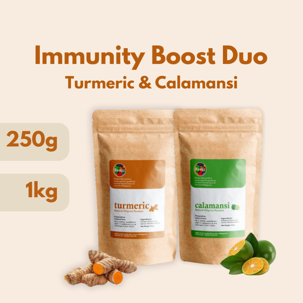 Bunga Immunity Boost Duo - Turmeric and Calamansi Powder (250g 1kg ...