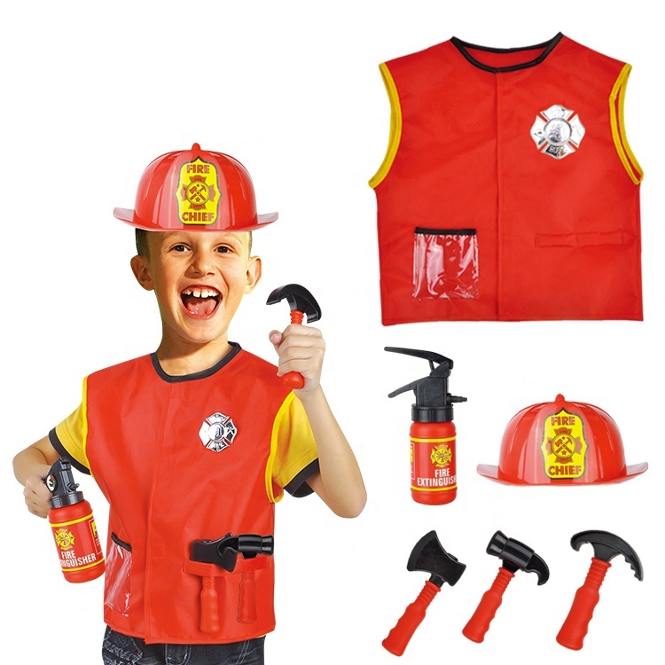 BFCM Kids Firefighter Roleplay Costume - Profession Version 2 Fire ...