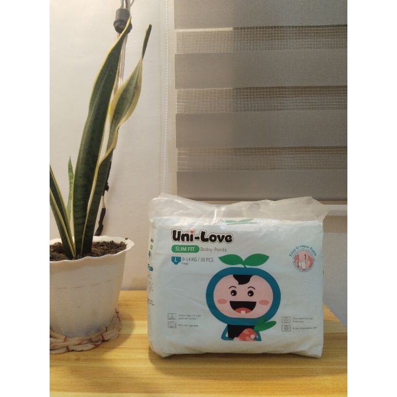 Unilove Slim Fit Large Baby Diapers. 30pcs per pack | Shopee Philippines