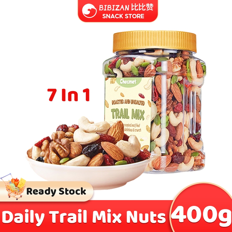CHOCMET 400g Daily Nuts Snacks Mixed Nuts in Jar Healthy Snacks ...