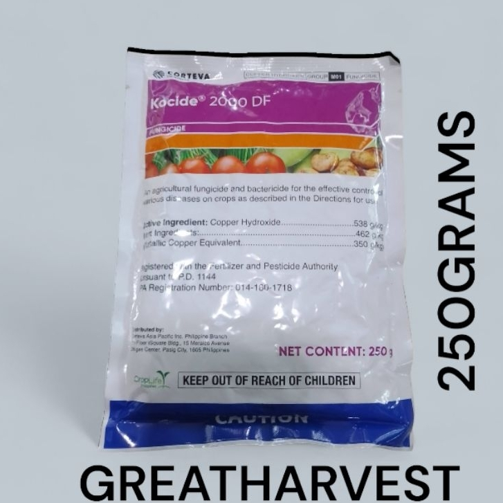 KOCIDE 2000 DF COPPER HYDROXIDE METALIC COPPER FUNGICIDE(250 GRAMS)BY ...