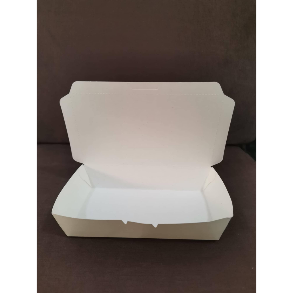 SPAGHETTI BOX PLAIN WHITE | Shopee Philippines