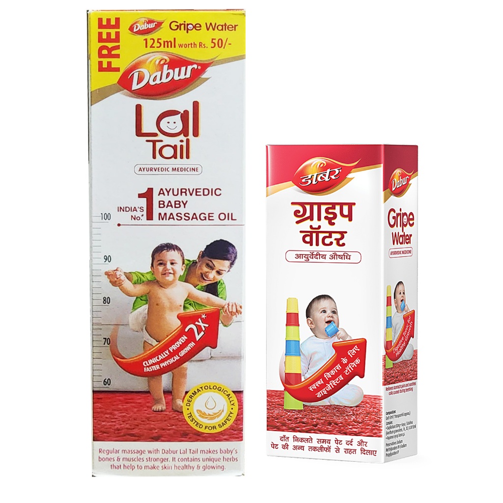 Dabur Lal Tail - Ayurvedic Baby Massage Oil From India (200ml)+ FREE ...