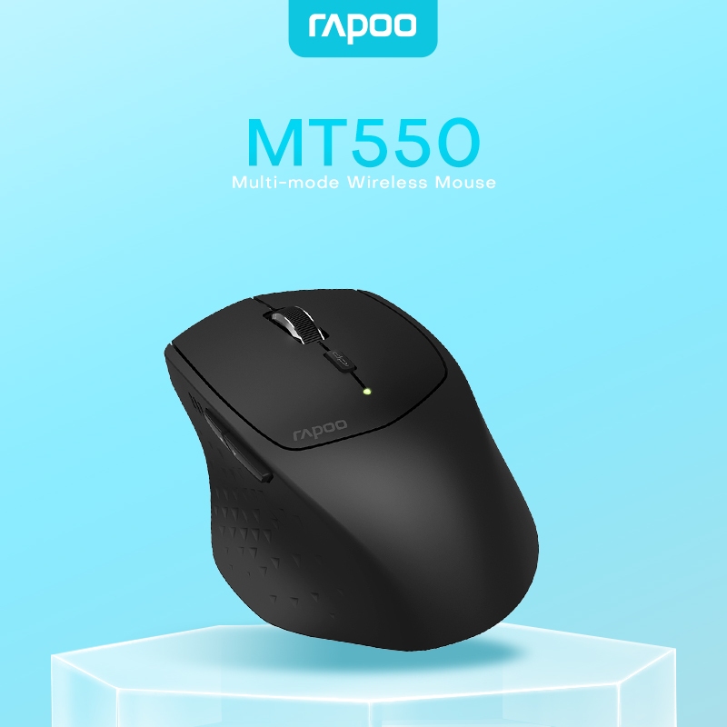 Rapoo MT550 Silent Ergonomic Wireless Bluetooth Mouse for Laptop ...