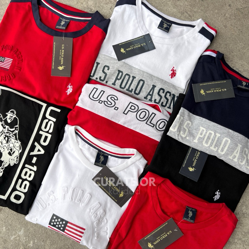 USPA Mens Tshirt Cotton Tshirt (Original Overruns) | Shopee Philippines