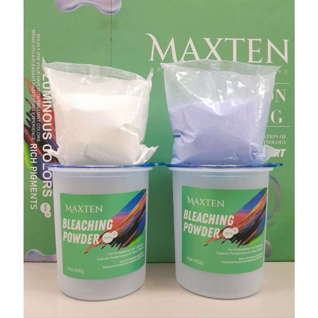 Maxten Hair Bleaching Powder Highlights Color 400g | Shopee Philippines