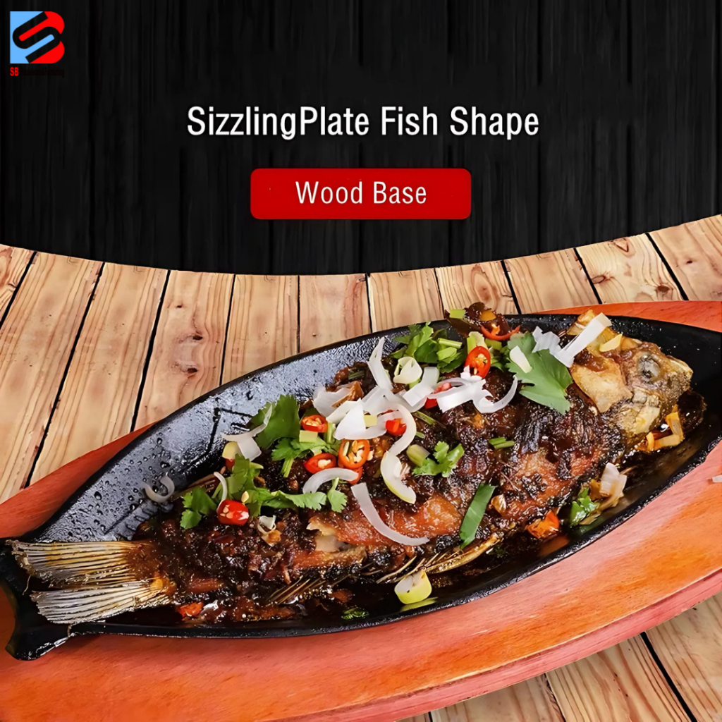 Susan1188 Fish Shaped Grill Pan Cast Iron Skillet Hot Plate Camping ...