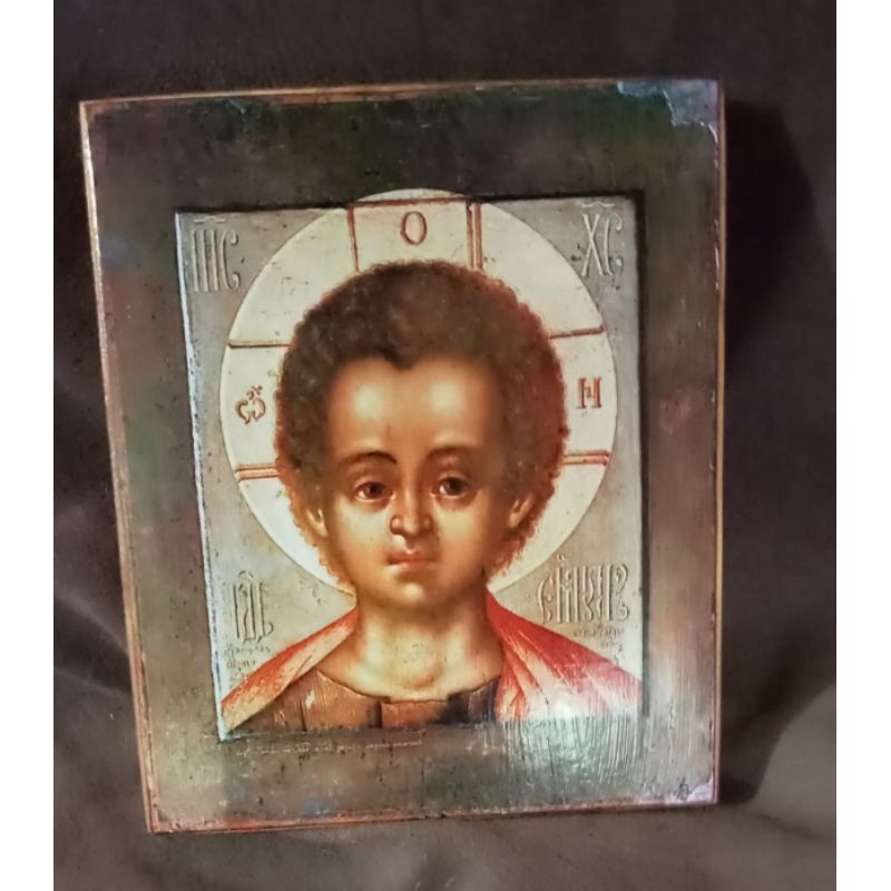ICON OF Holy Face of Child Jesus (Christ Emmanuel) by Simon Ushakov in ...