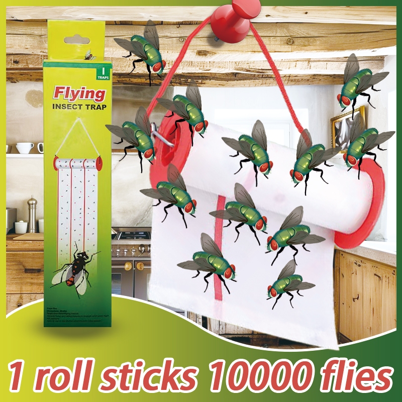Catch 10000 flies flies trap sticky fly paper | Shopee Philippines