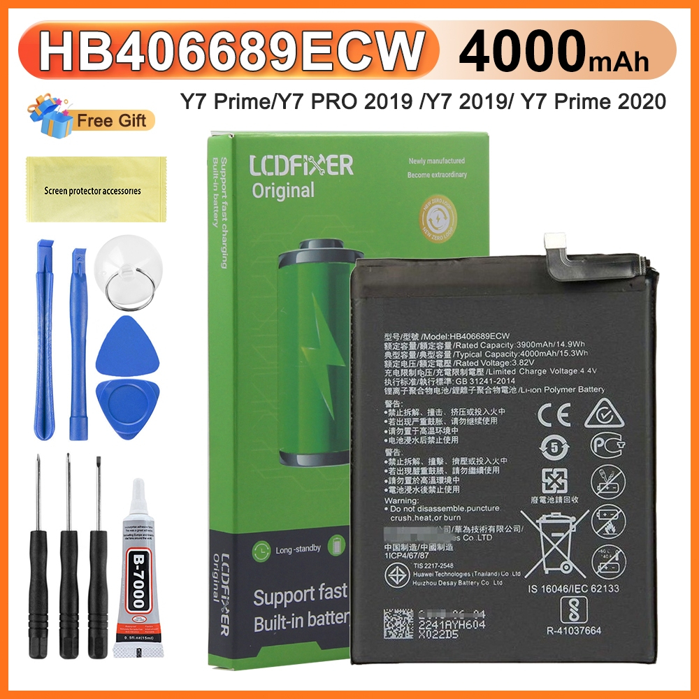 Battery Replacement HB406689ECW For Huawei Y7 Prime 2020/Y7 Prime Y7 ...