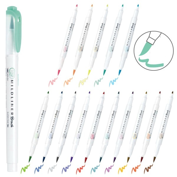 ZEBRA MILDLINER BRUSH PEN (WFT8) | Shopee Philippines