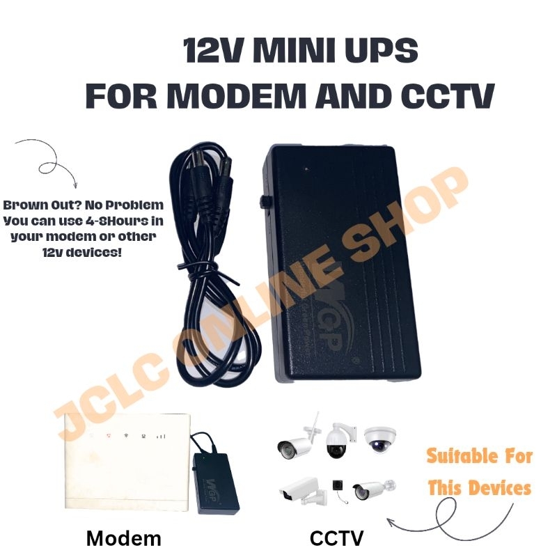 MINI DC UPS 28.8wh Backup for MODEM ROUTER(PLDT,GLOBE,CONVERGE) and ...