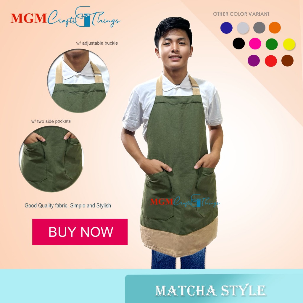 MATCHA APRON STYLE (CANVAS) | Shopee Philippines