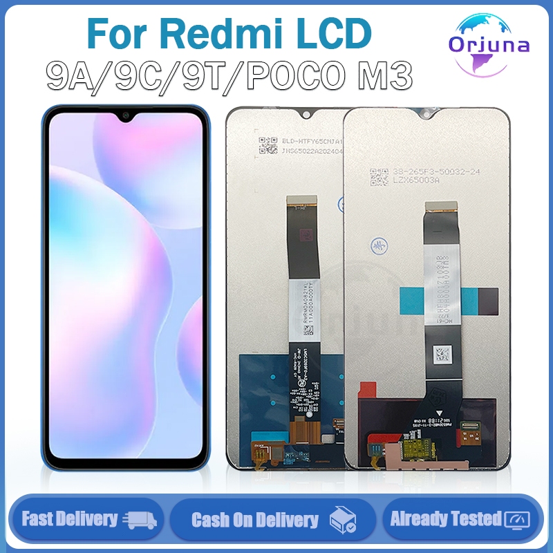 For Redmi 9A 9C 9T LCD Display Touch Screen Digitizer Assembly Replacement POCO M3 LCD Repair ...
