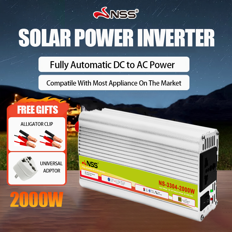NSS Solar Power Inverter Converter 500w 1000w 2000W DC 12v to AC 220v ...