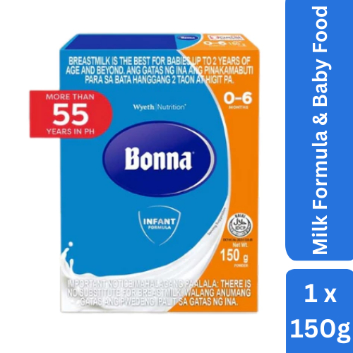 BONNA Stage 1 Infant Formula for 0 to 6 months 150g | Shopee Philippines