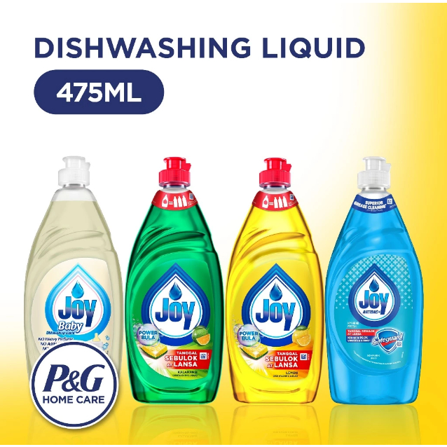 Joy Dishwashing Liquid | Kalamansi | Lemon [475ml Bottle] | Shopee ...