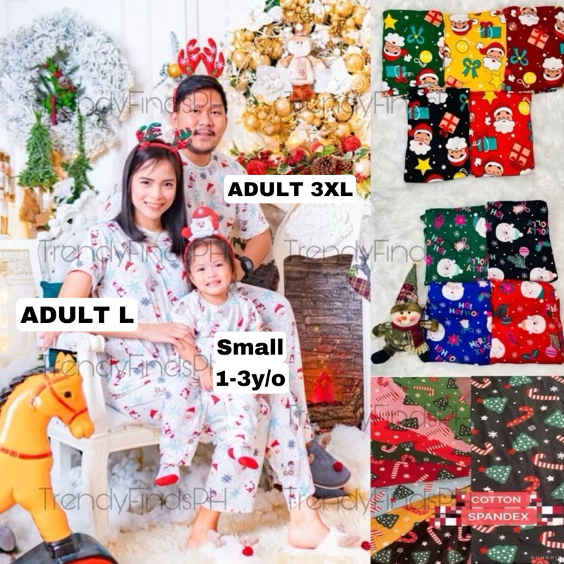 Christmas Holiday Pajama Terno 2– Family Matching Set, Kids to Adult ...