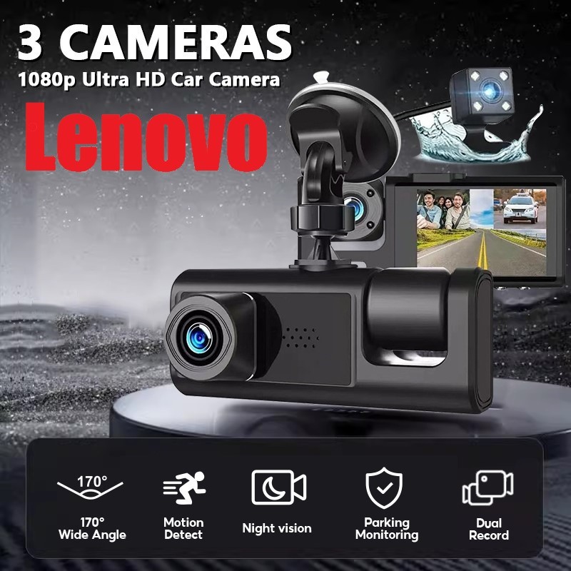 10-Year Warranty Lenovo Dash Cam For Car Dashcam For Car Front And Back ...