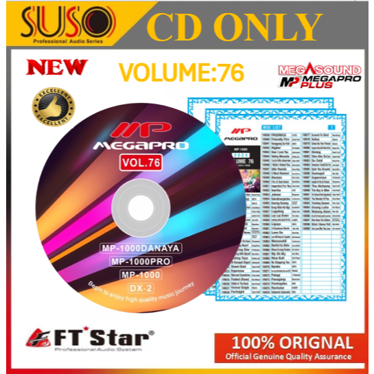 Megapro MP1000 MP1000pro Danaya cd volume 76 (original) | Shopee ...