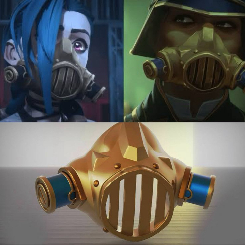 Arcane Piltover Enforcer Mask (for vi caitlyn jinx) cosplay | Shopee ...