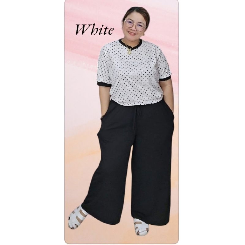 PLUS SIZE COORDS TERNO DOTTED | Shopee Philippines