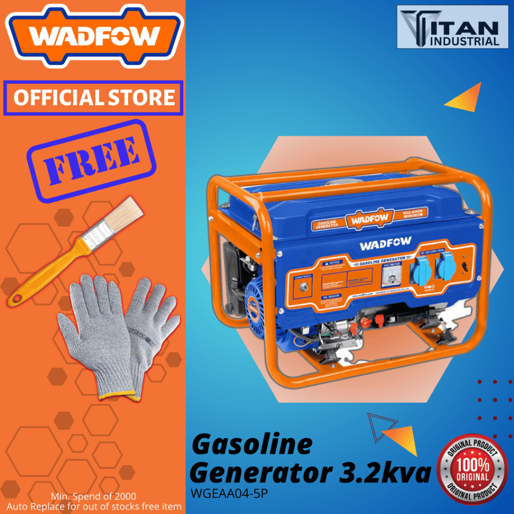 WADFOW Gasoline Generator 3.2kva WGEAA04-5P • Tm ss | Shopee Philippines