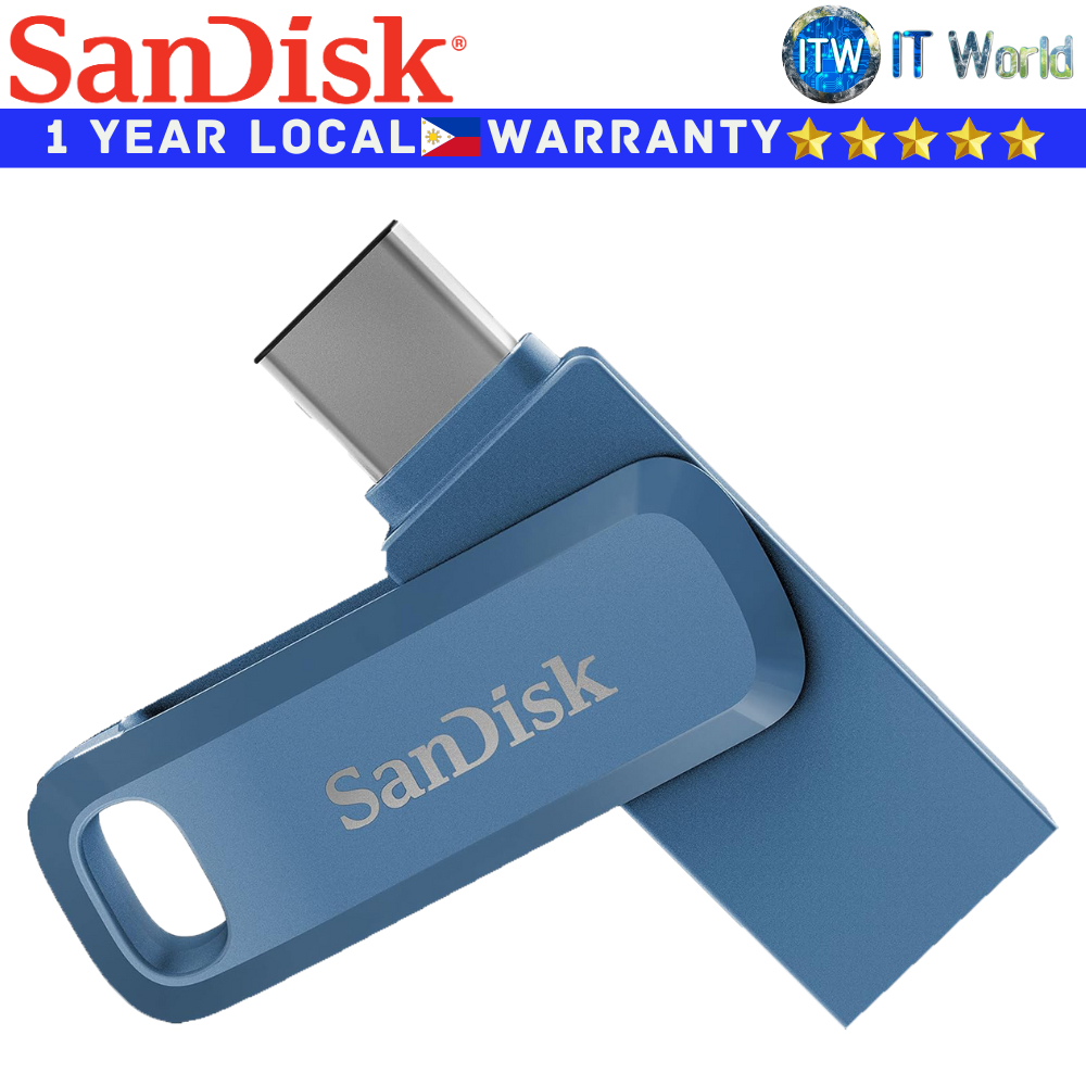 Itw | SanDisk USB Flash Drive 32GB Ultra Dual Drive Go USB Type-C Navy ...