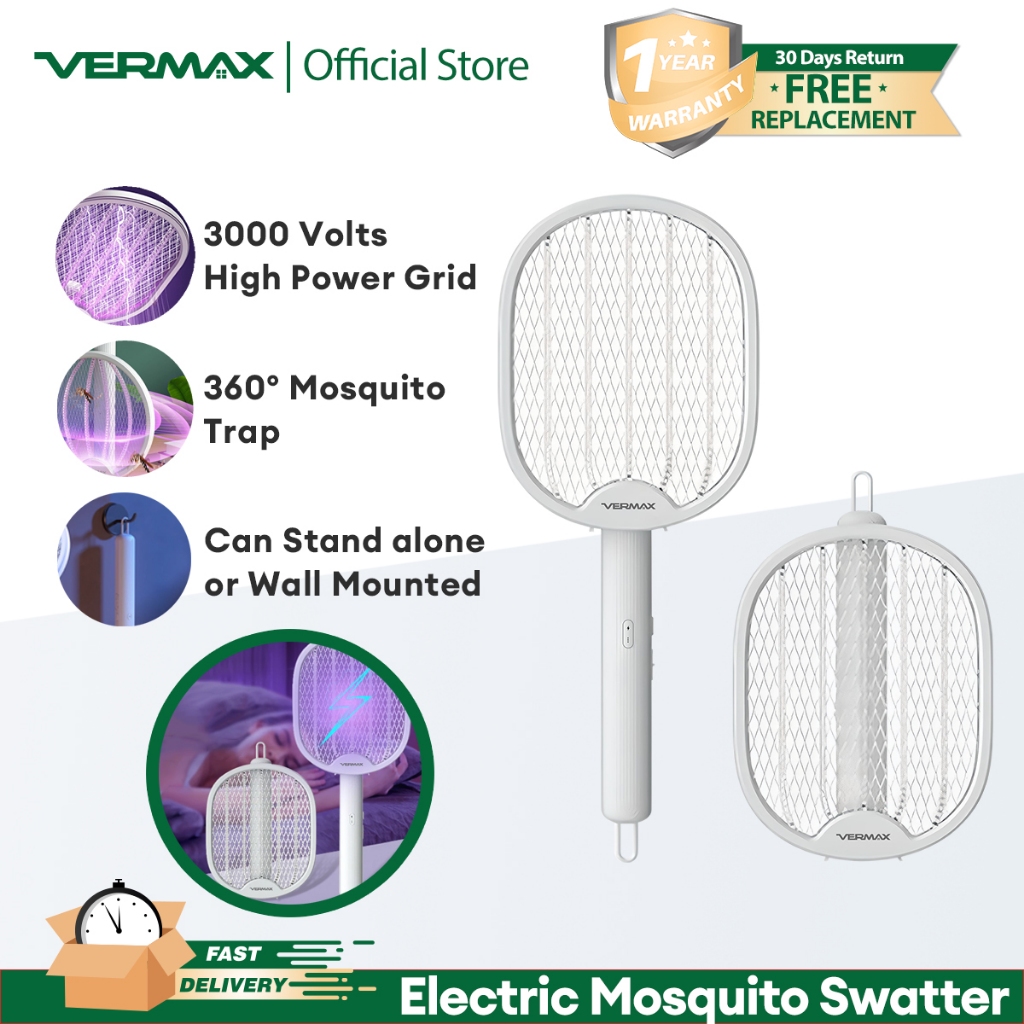 Vermax Electronic Mosquito Killer Fly Swatter Mosquito Racket Insect ...