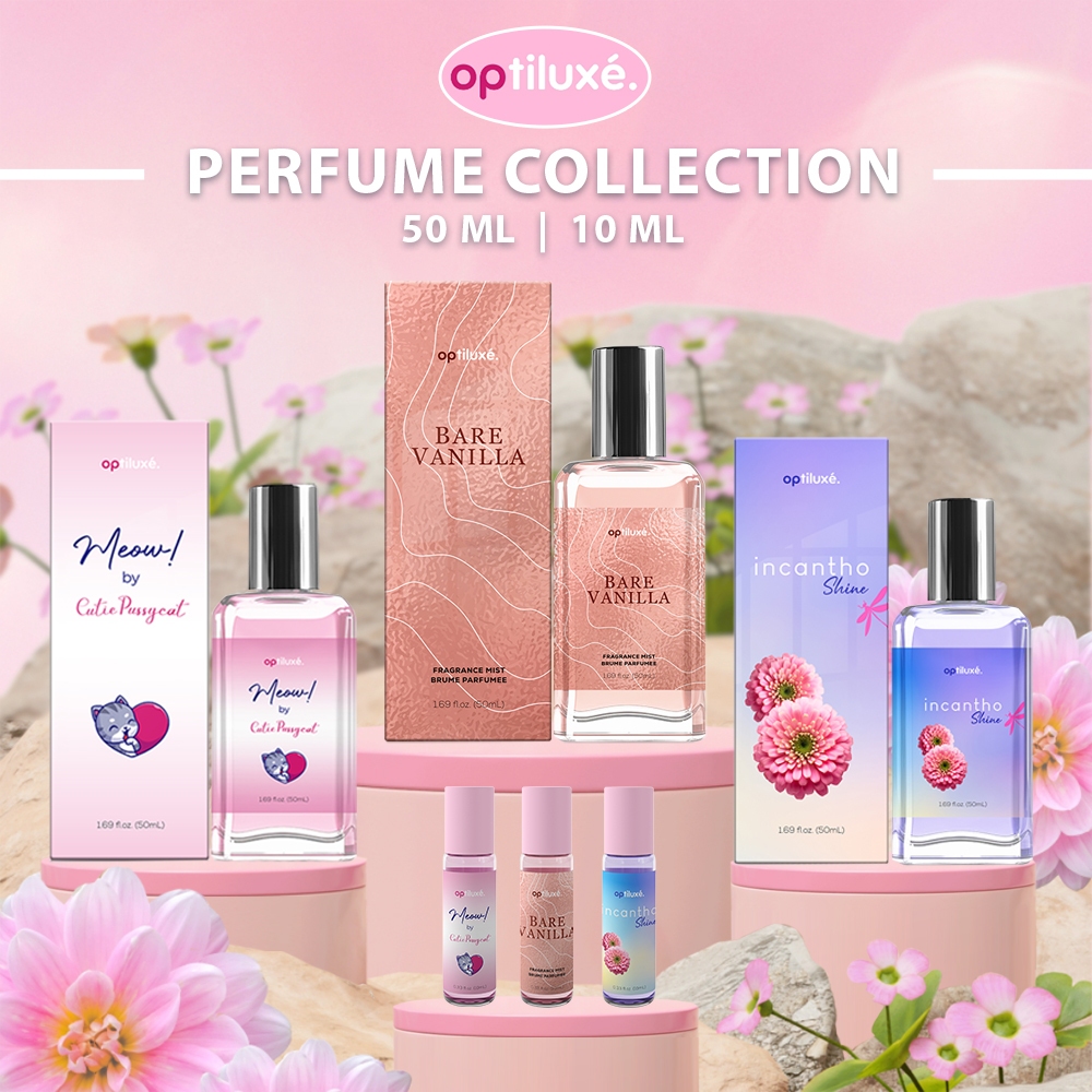Optiluxe Long Lasting Perfume | Bare Vanilla | Meow | Encanto Fragrance Mist | Shopee Philippines