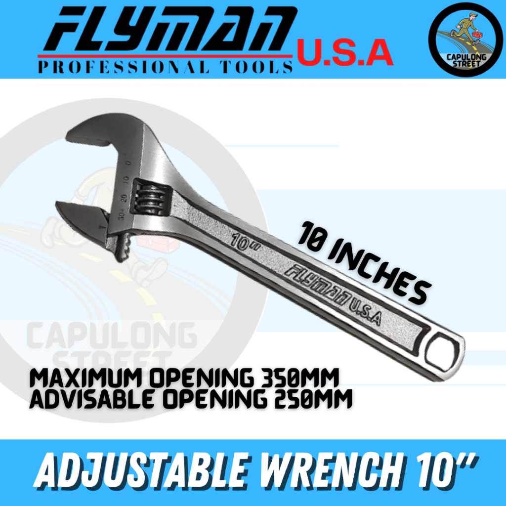 Flyman Adjustable Wrench 10" Yabe Adjustable Spanner Katala Original ...