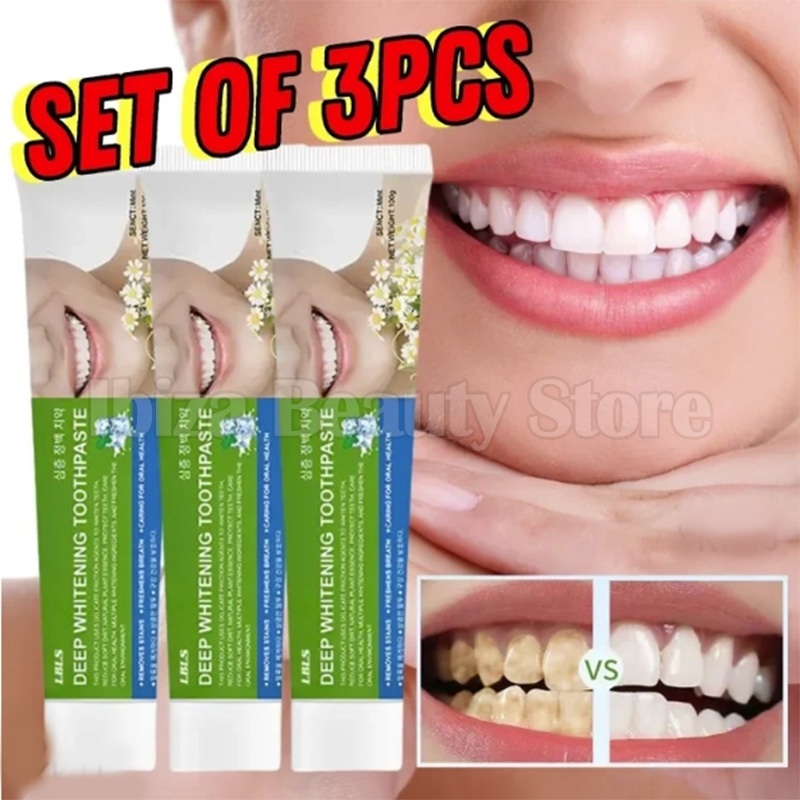 LBLS DEEP WHITENING TOOTHPASTE for Multiple Oral Problems 100g | Shopee ...