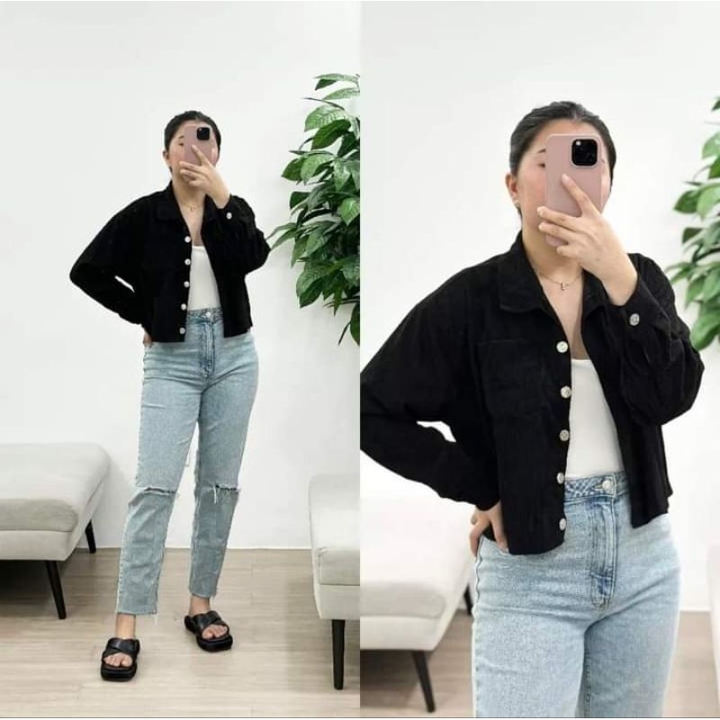 Craptop Corduroy Jacket ( Cant fit Small upto XL) | Shopee Philippines