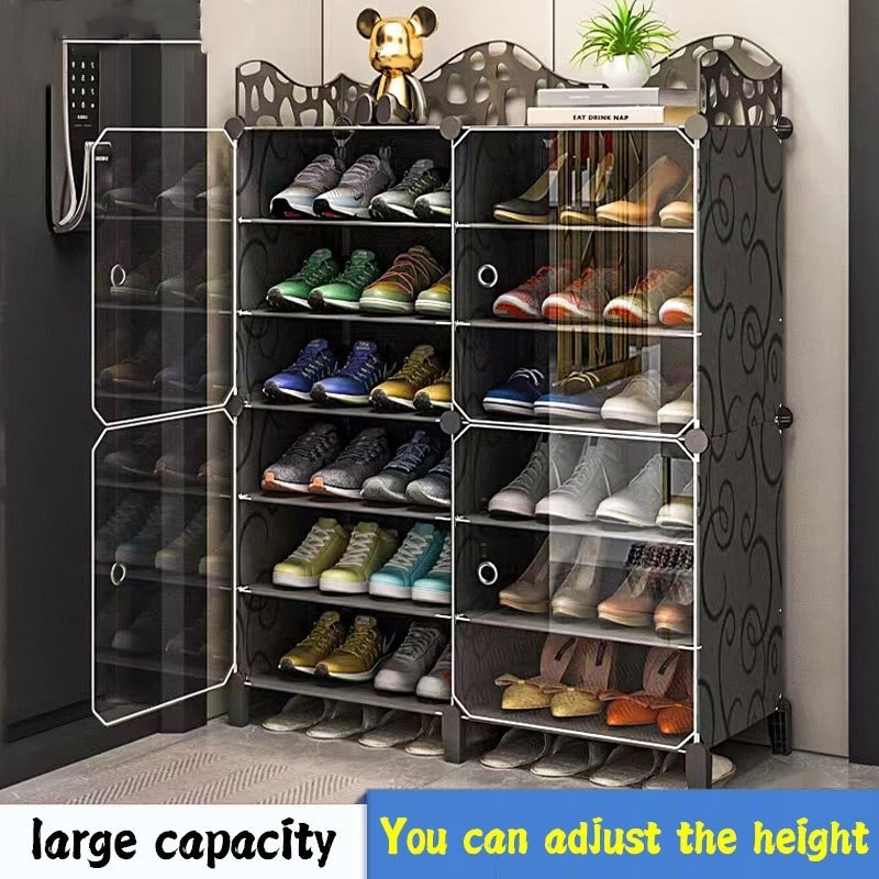 Shoe rack Shoe Cabinet Shoe Storage Boxes Foldable Dust-Proof Stackable ...