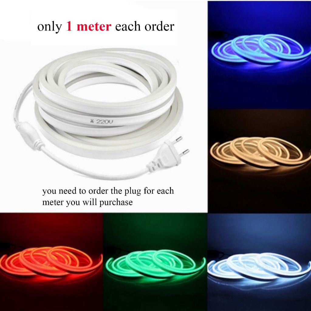 1 meter each - Neon 220v DC LED Waterproof Light / 220 volt Strip ...