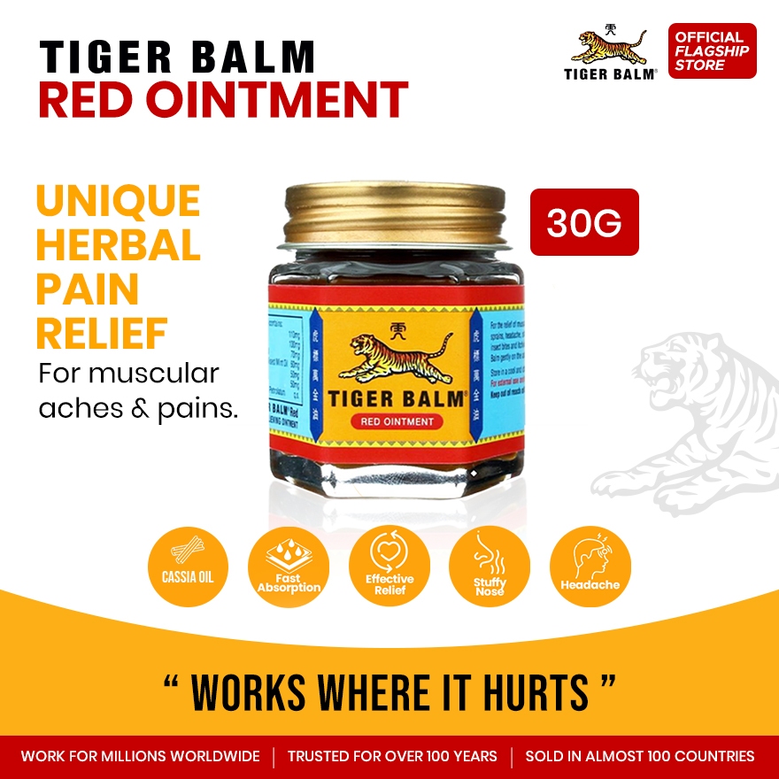 Tiger Balm Red Ointment 30 grams | Shopee Philippines
