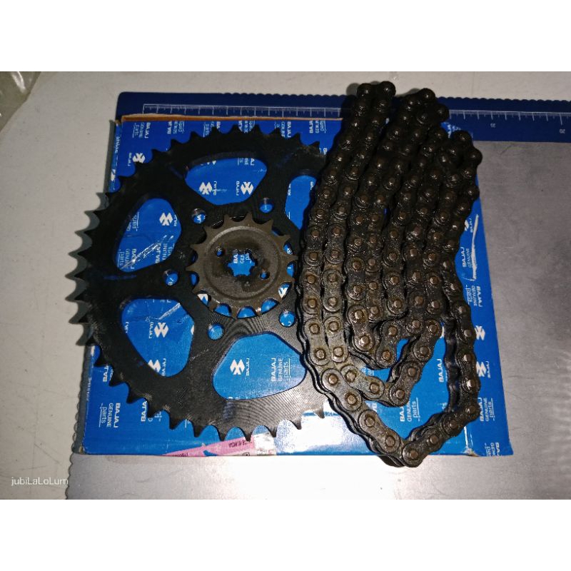 Kawasaki Bajaj CT125 Chain Sprocket Set Kit (Genuine) | Shopee Philippines